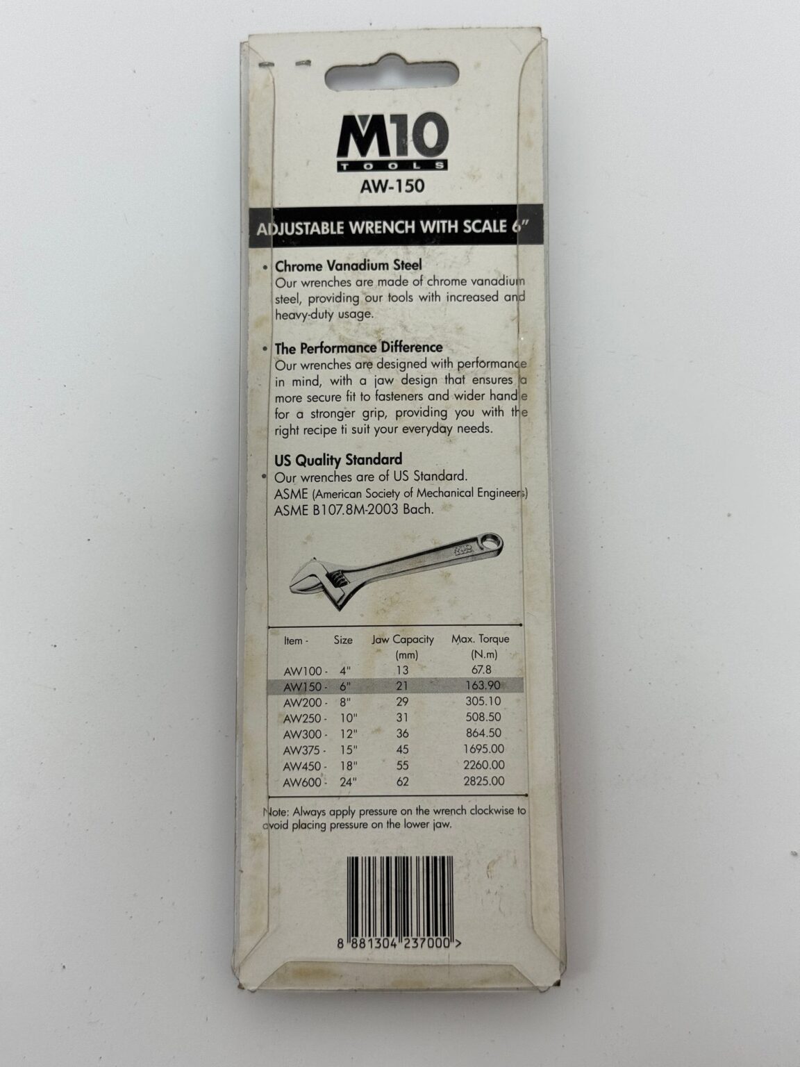 M10 ADJUSTABLE WRENCH WITH SCALE - Top-M Pte Ltd